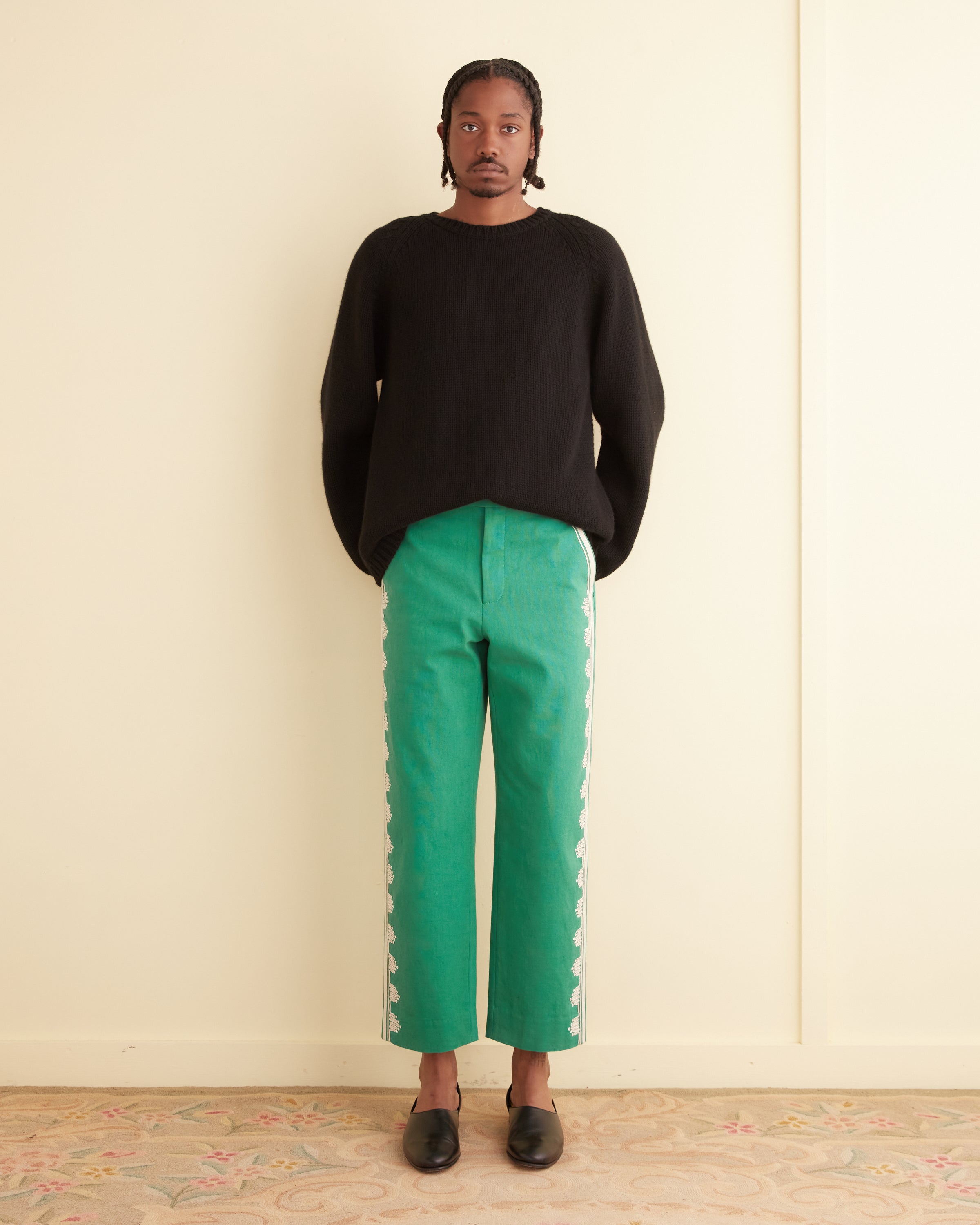 Ripple Appliqué Trousers – BODE
