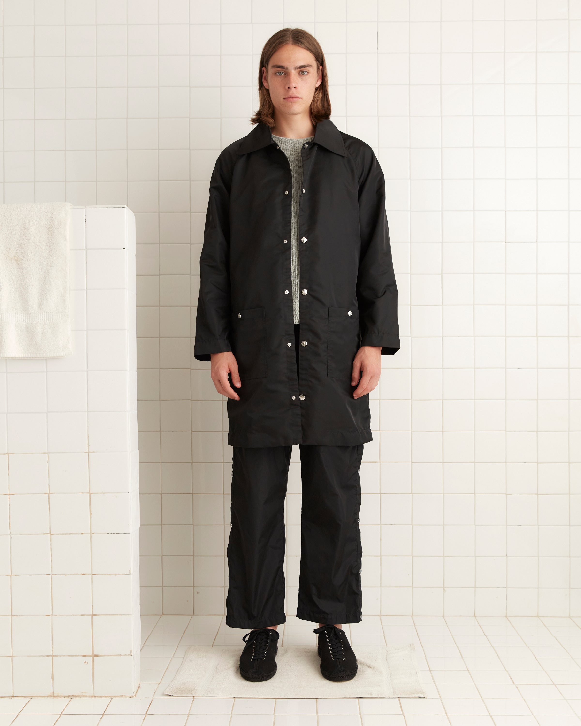Nylon Raincoat - Black – BODE
