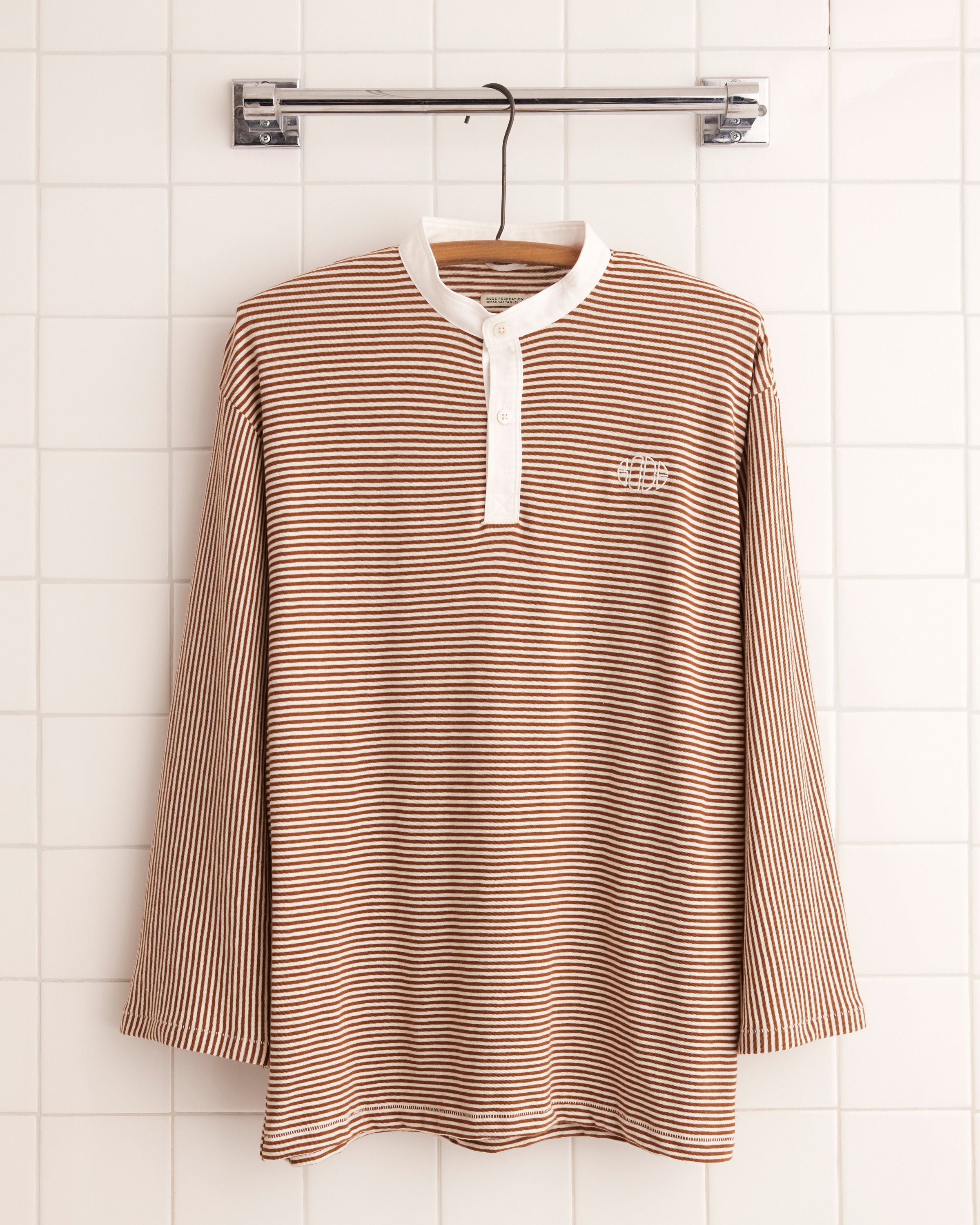 Newton Stripe Polo - Brown – BODE