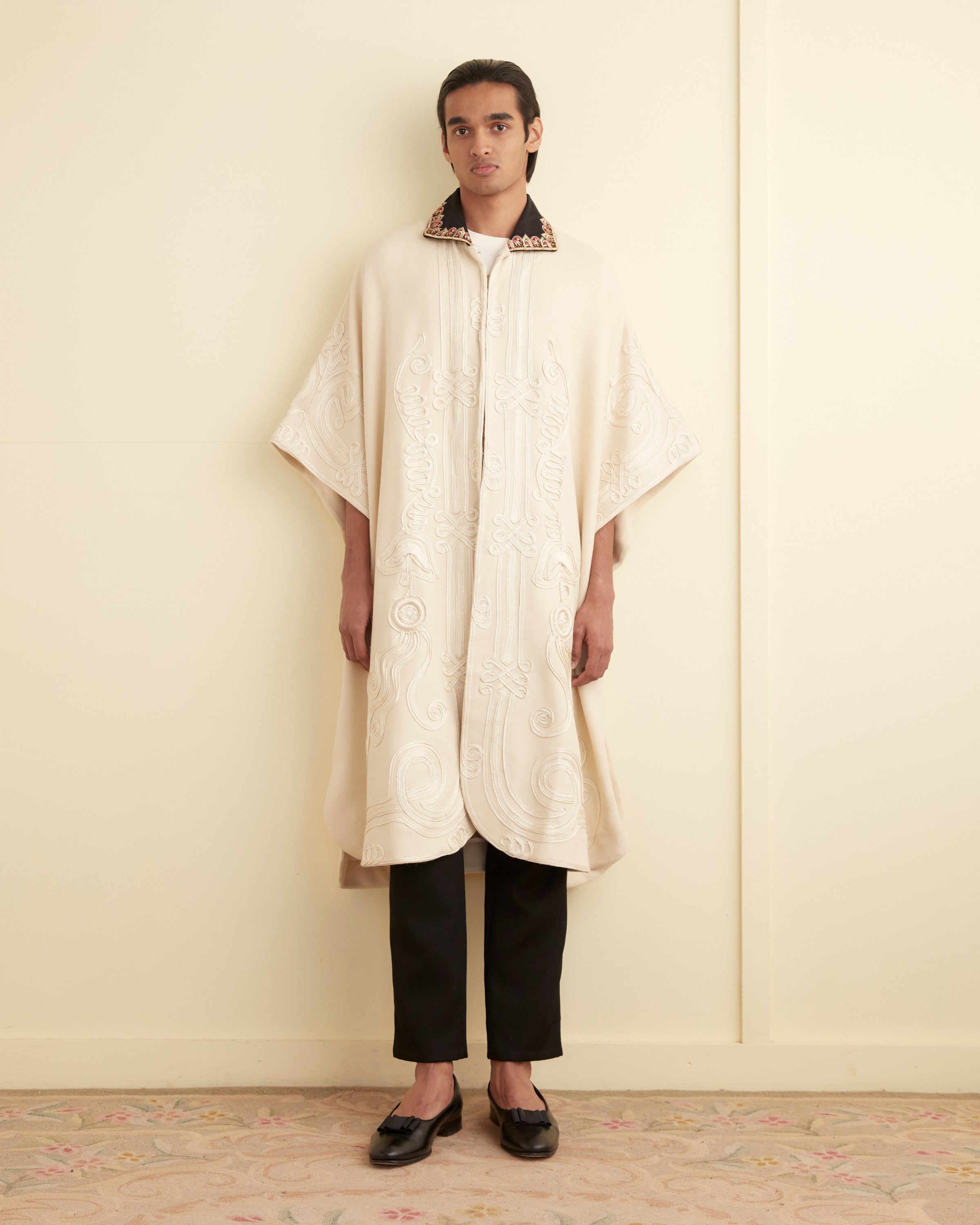 Nobleman Shawl Coat - Ecru – BODE