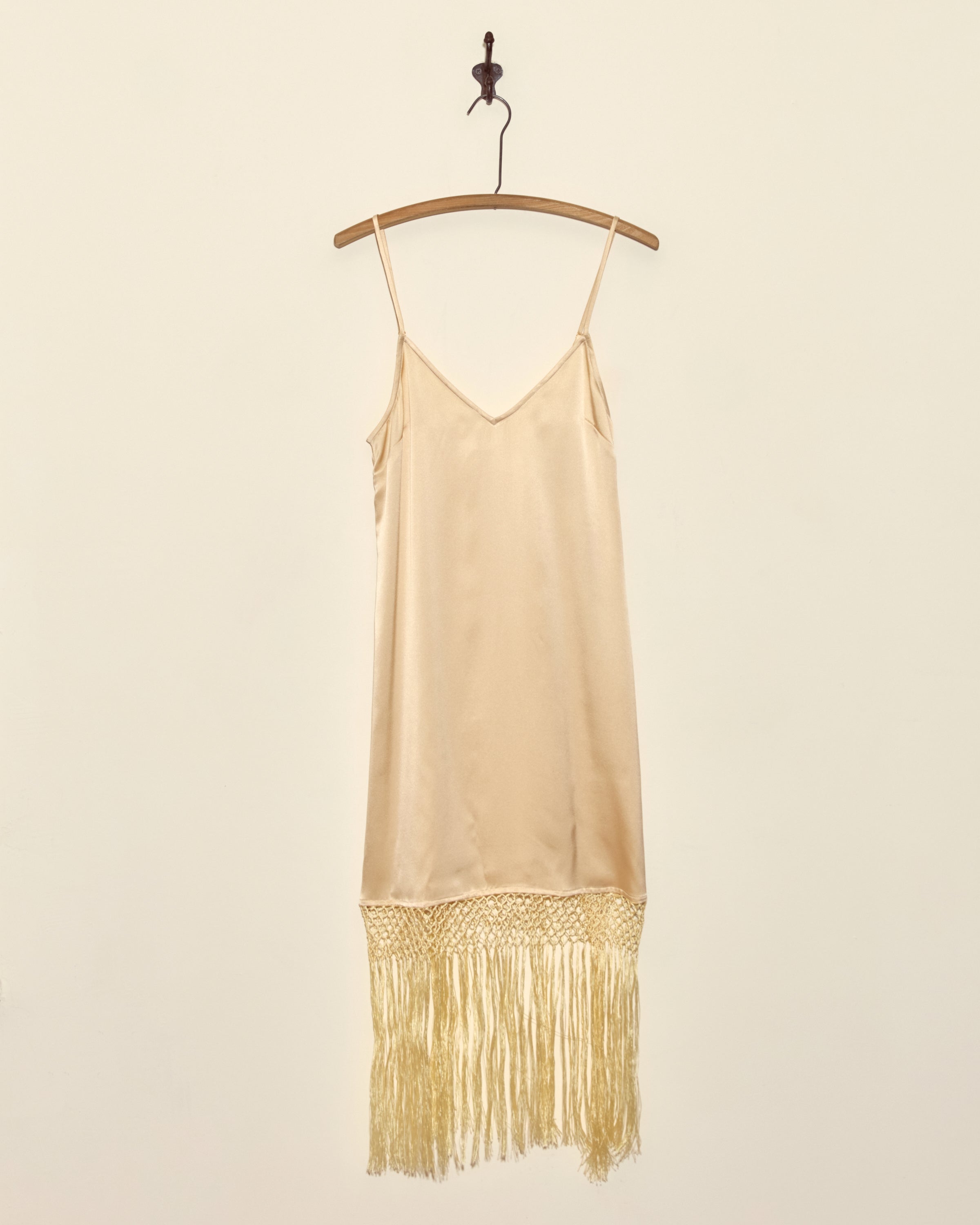 Eggshell Fringe Dress - S – BODE