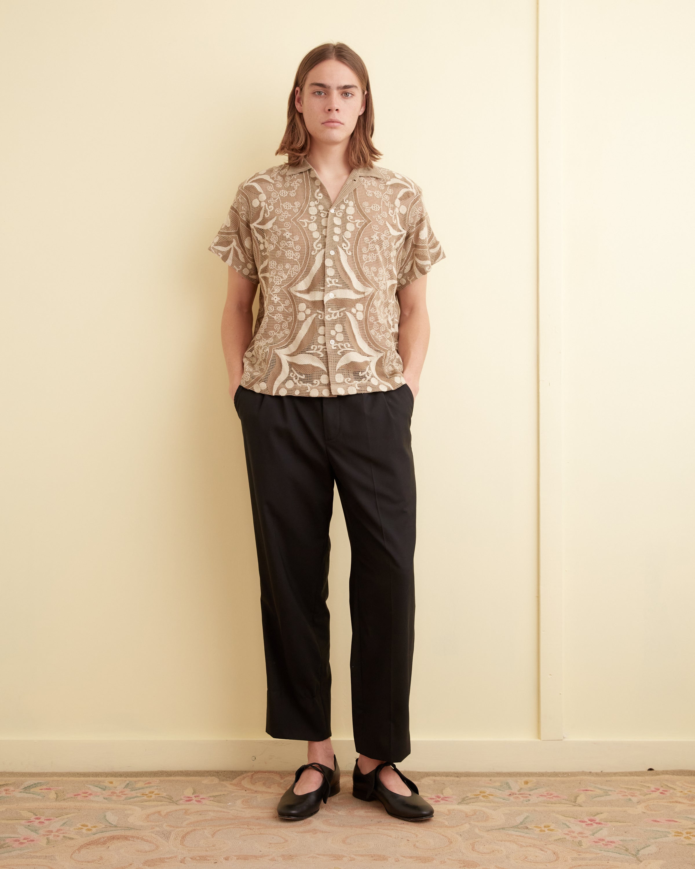 Filet Filigree Short Sleeve Shirt – BODE