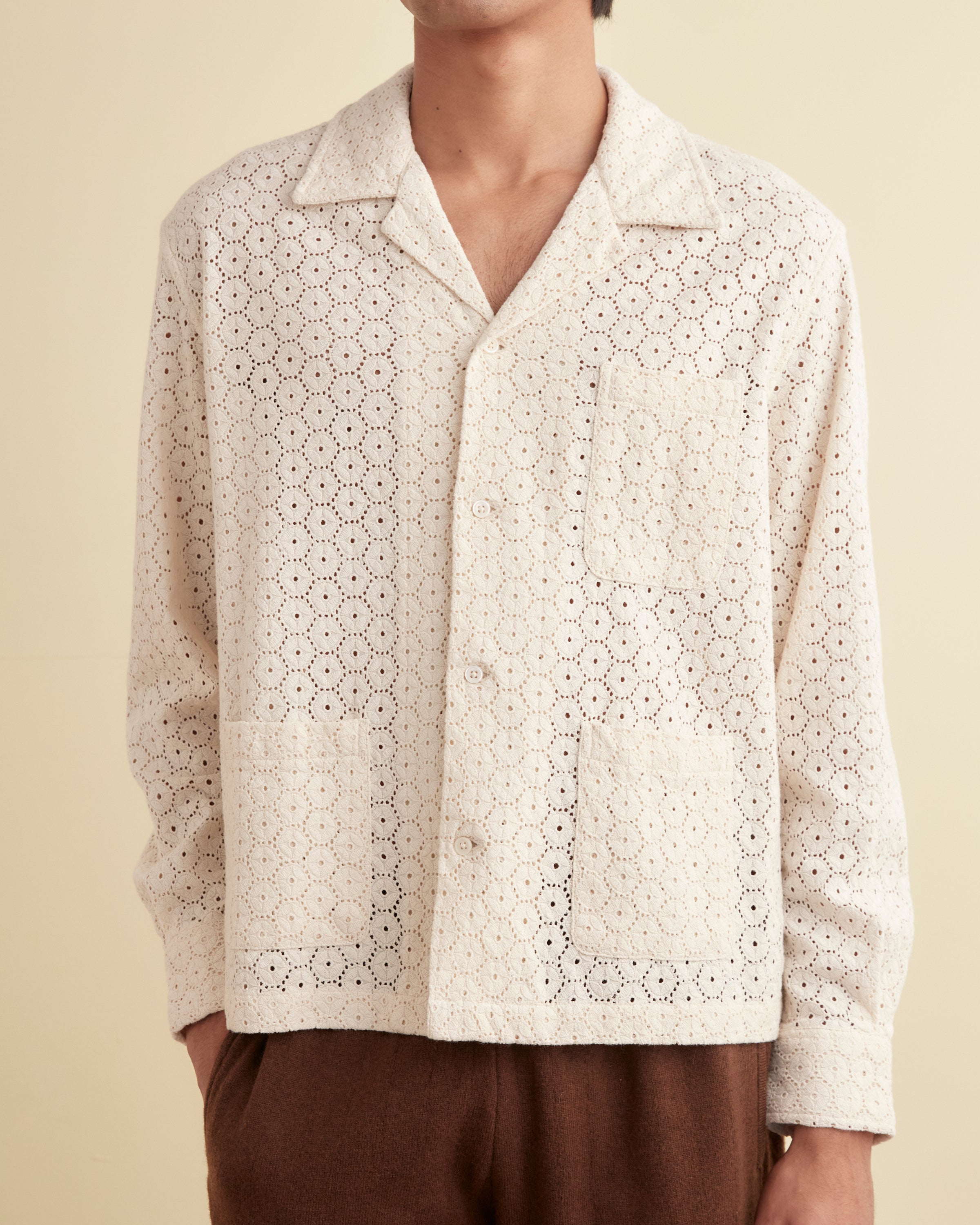 Geo Lace Overshirt - Ecru – BODE