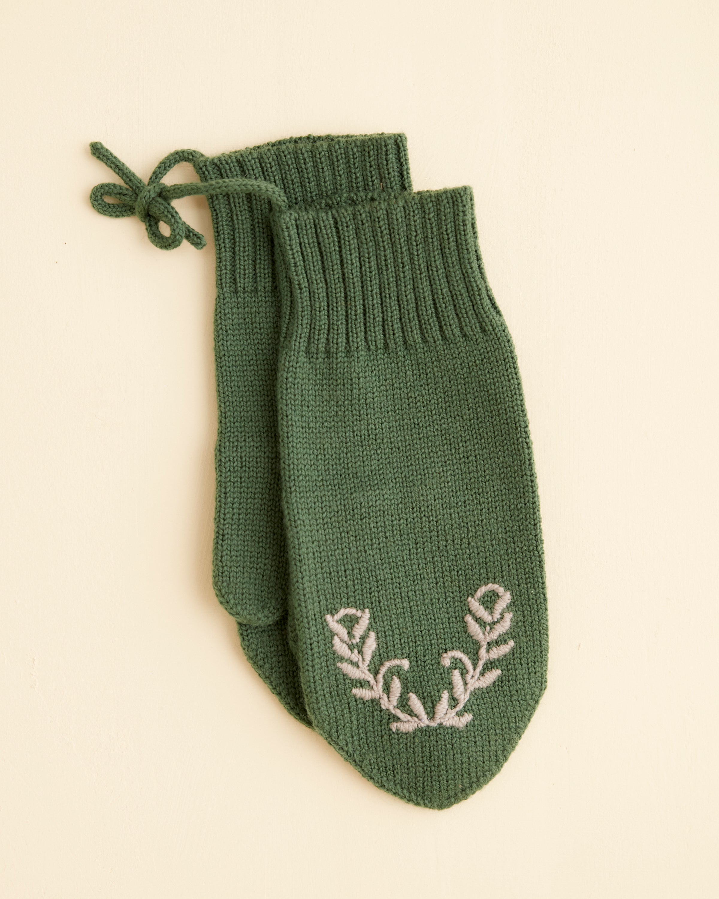 Floret Mittens - Green – BODE