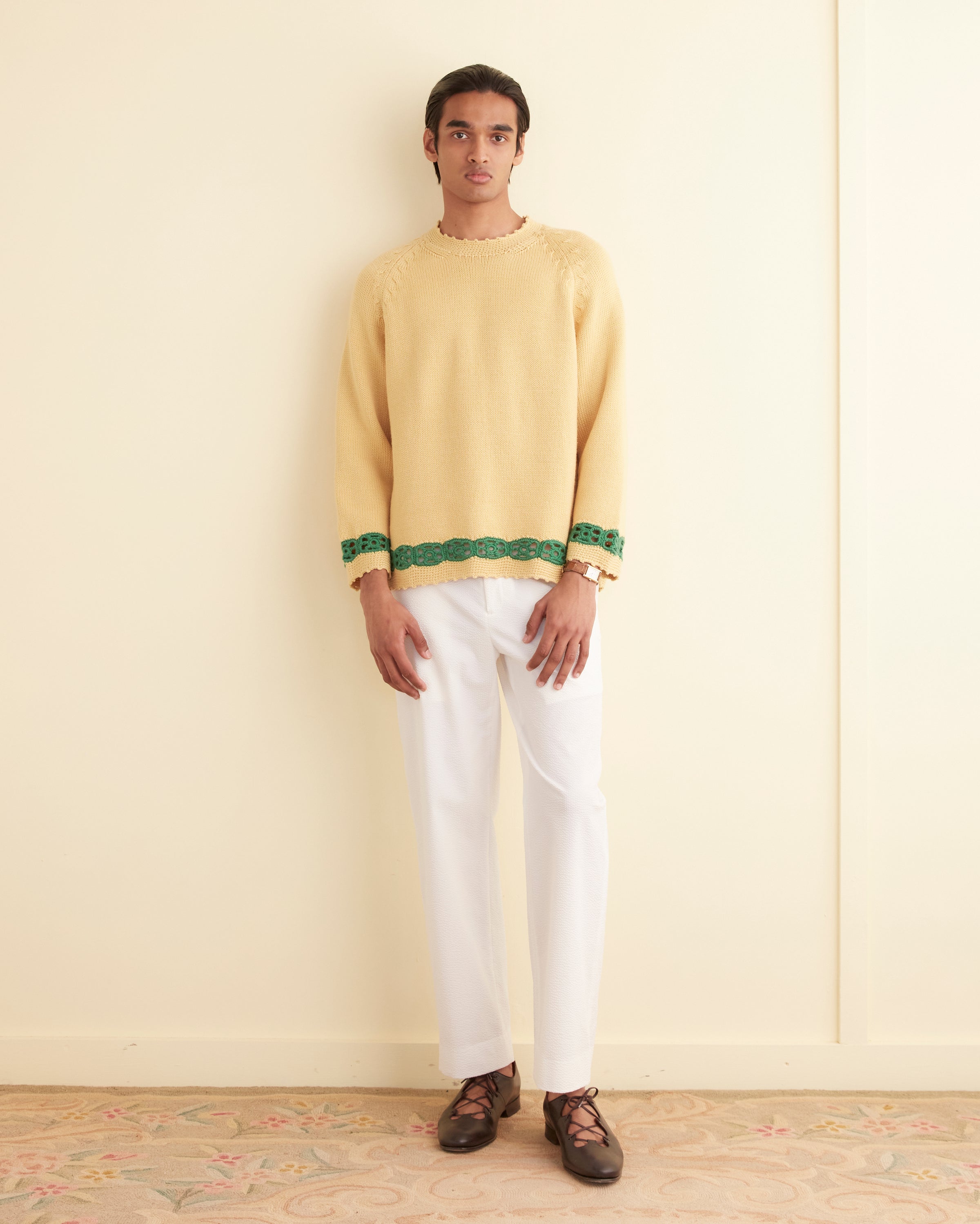 Daisy Garland Sweater - Yellow – BODE