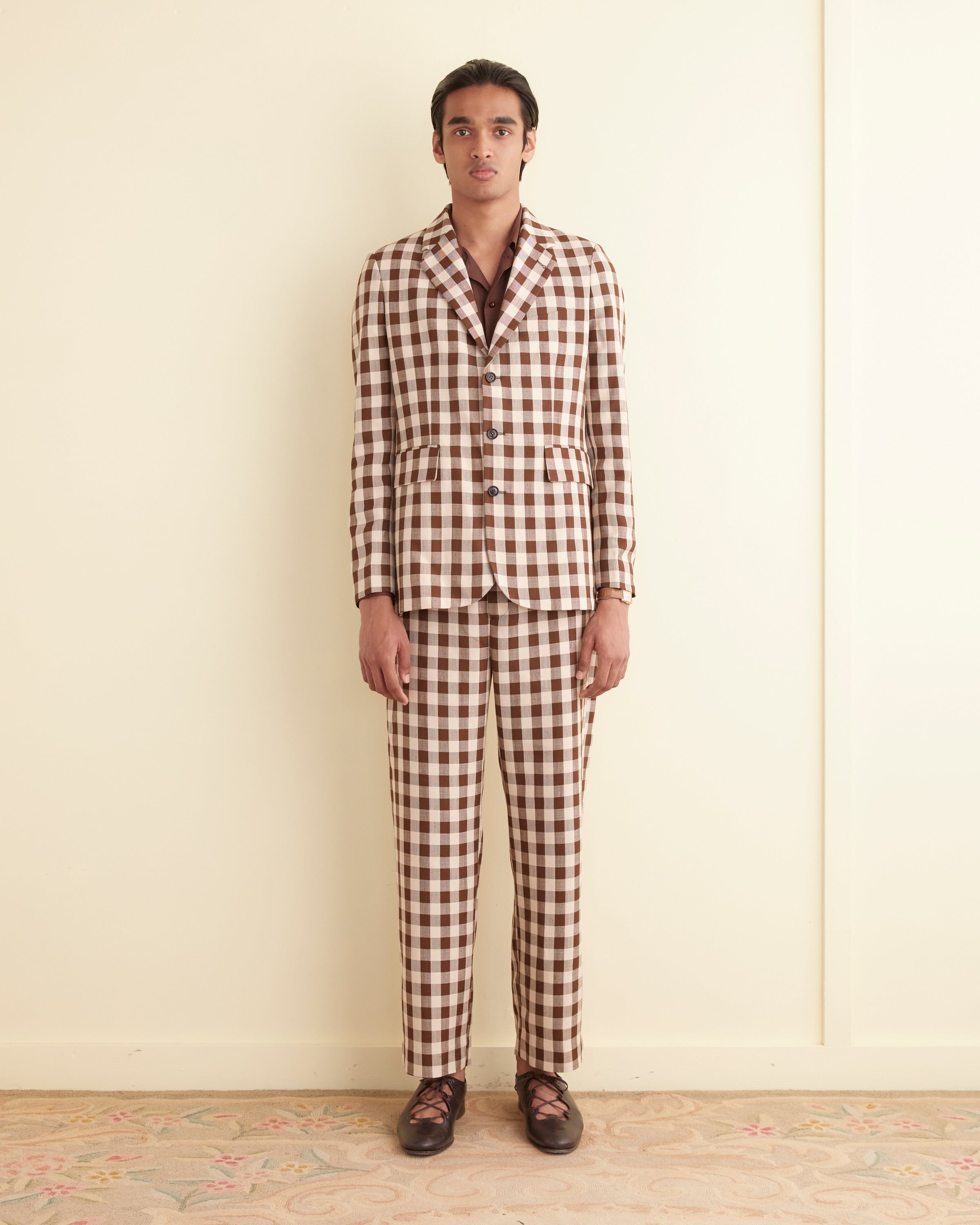 Gilbert Check Single-Breasted Suit Jacket – BODE