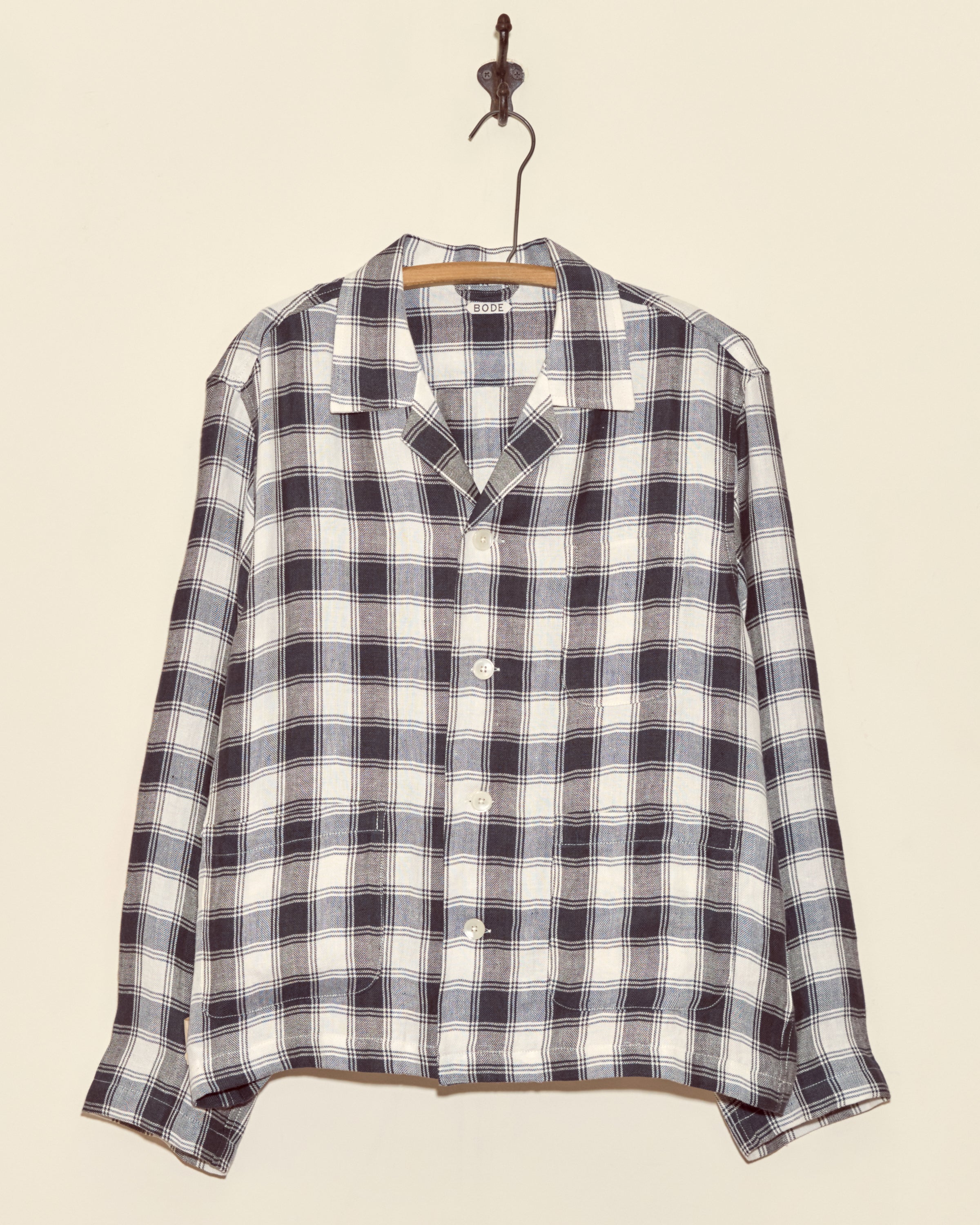 Reeves Check Long Sleeve Shirt - L – BODE