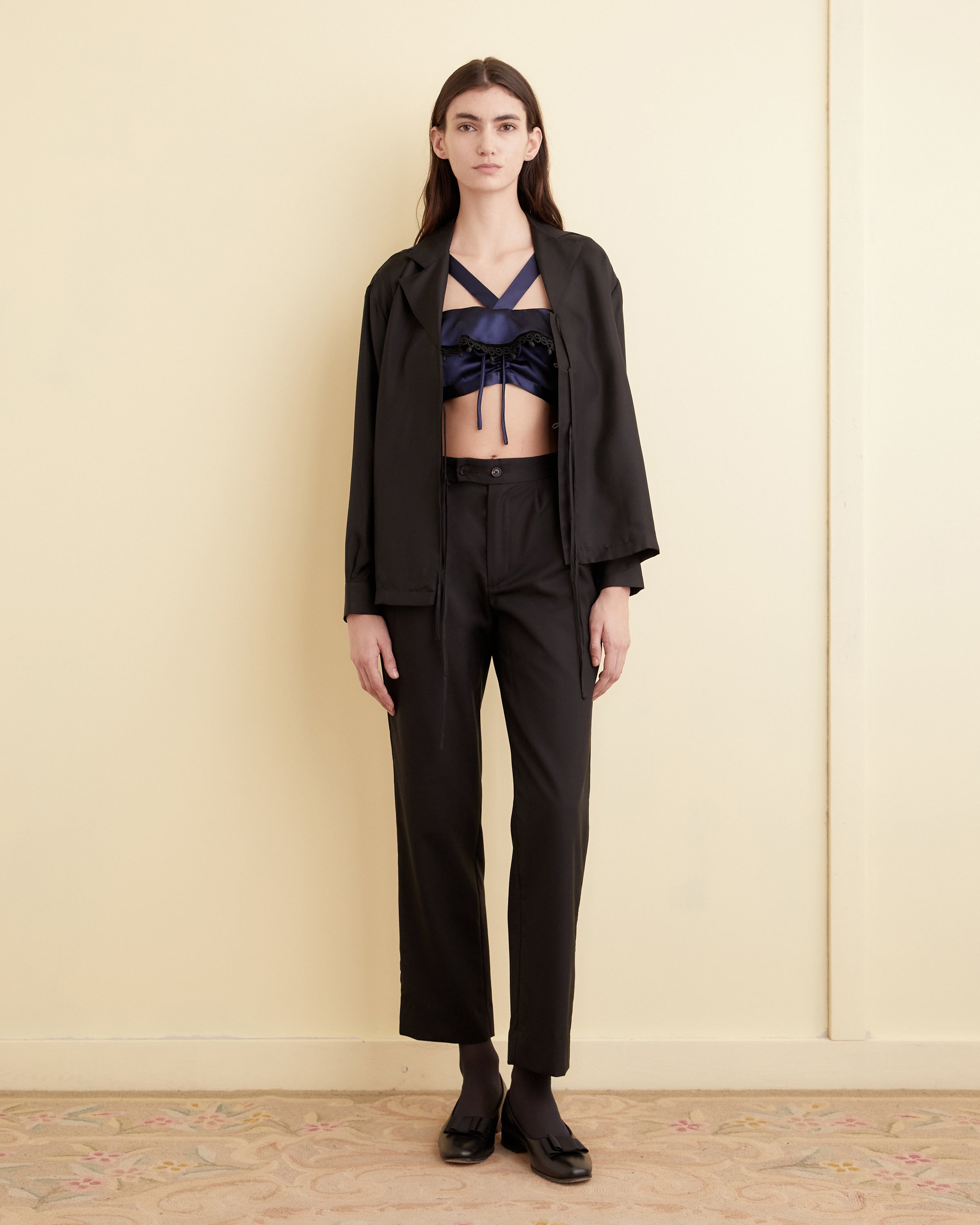 Ruffle Bra - Navy – BODE