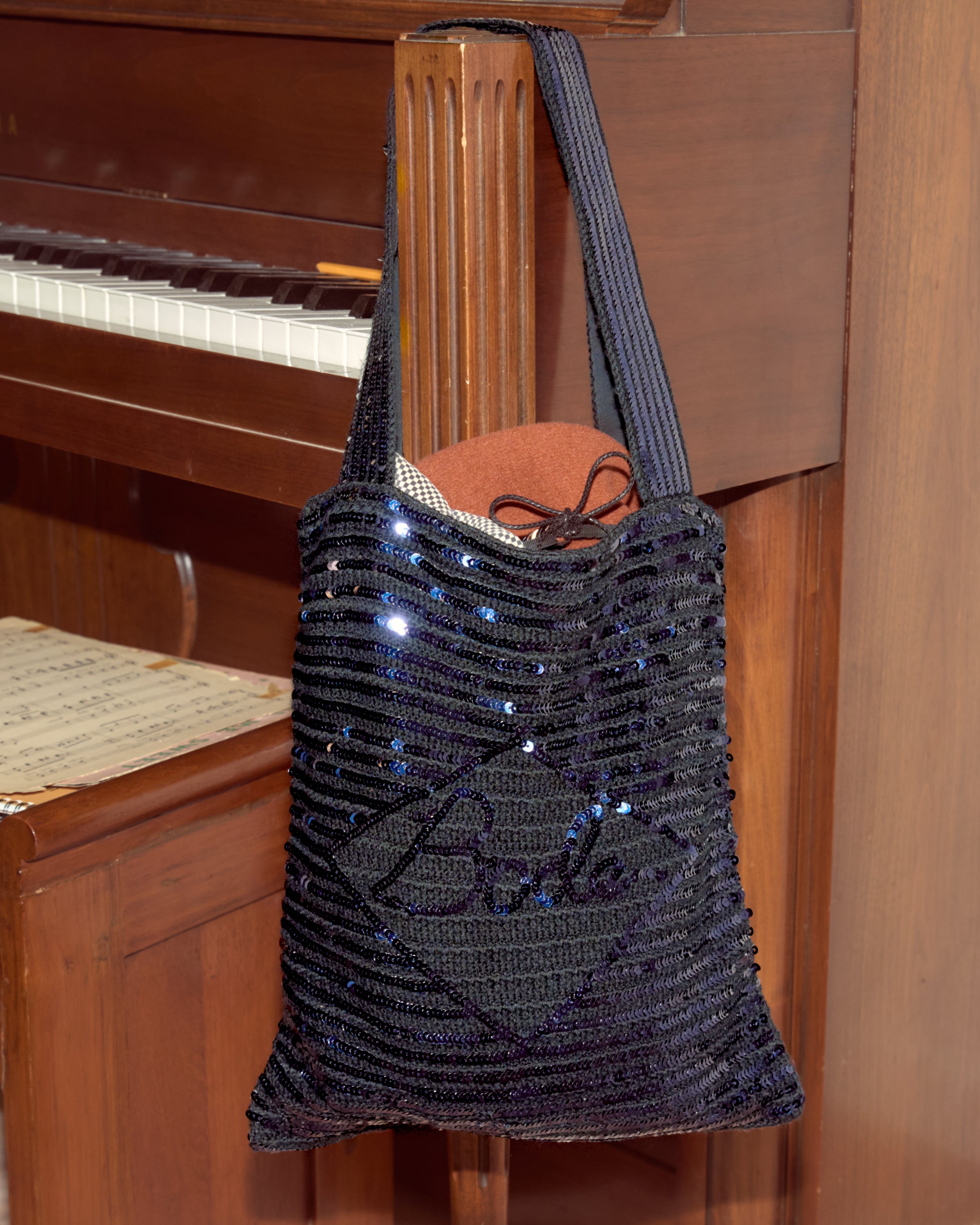 Sequin Spotlight Tote - Black – BODE