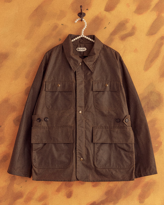 Waxed Hunting Jacket - Brown – BODE