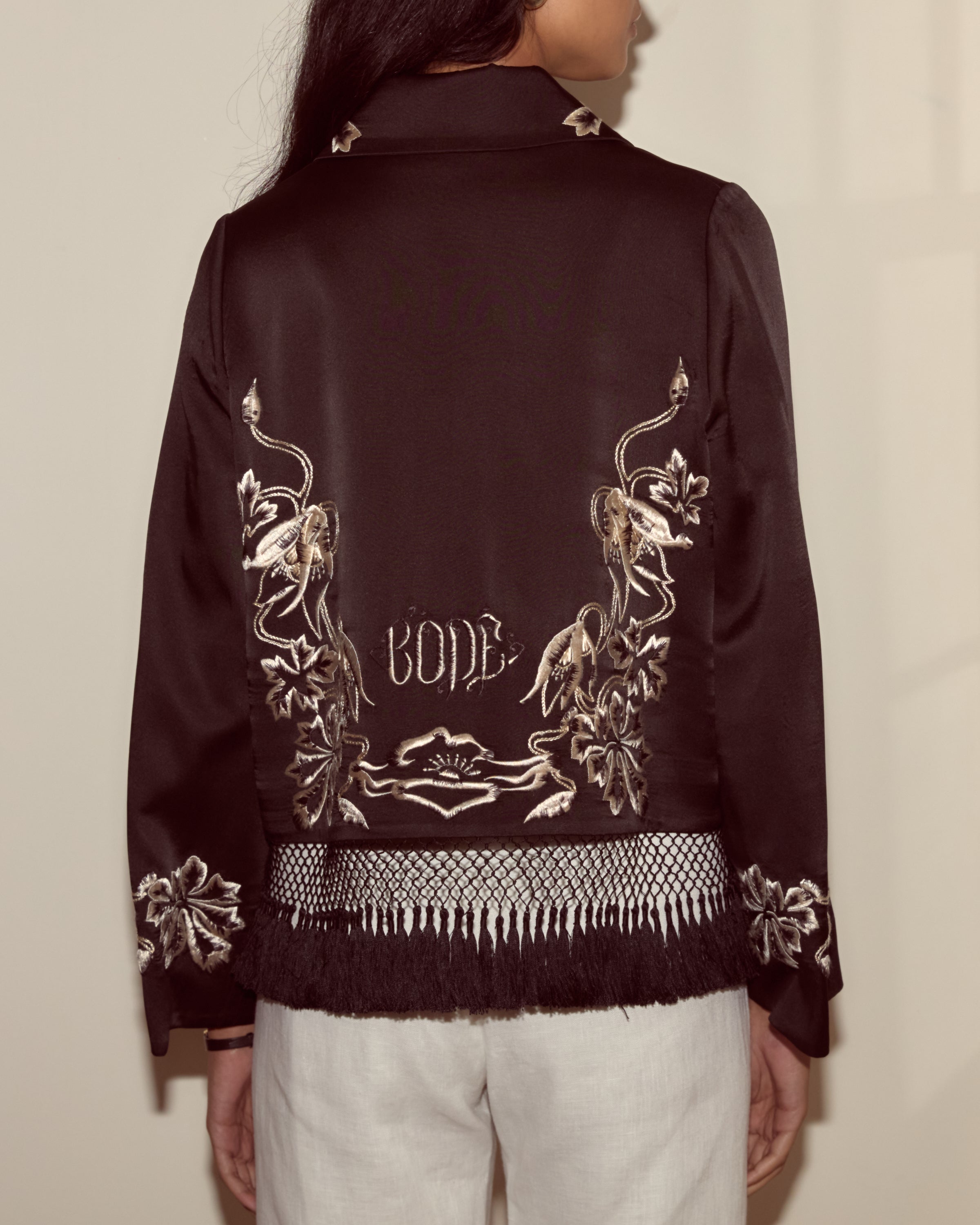 Phantasm Fringe Jacket - Black – BODE